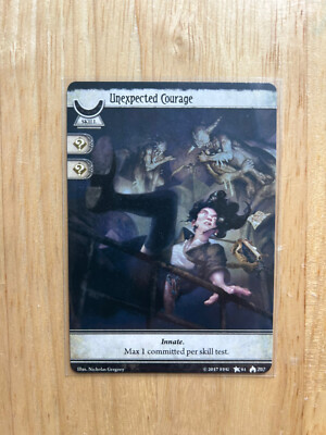 Unexpected Courage Arkham Horror Card Game Alt Art Promo Card LCG | eBay