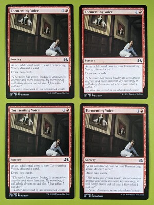 Tormenting Voice x4 Shadows over Innistrad 4x Playset Magic the ...