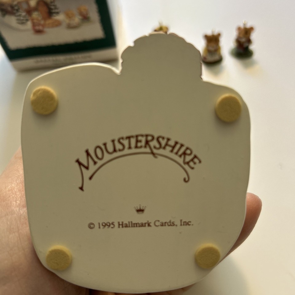Hallmark 1995 A MOUSTERSHIRE CHRISTMAS 4 Piece Set + Hattie Chapeau ...
