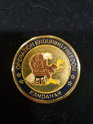 CHALLENGE COIN IRAQIOPERATION ENDURING FREEDOM KANDAHAR | eBay
