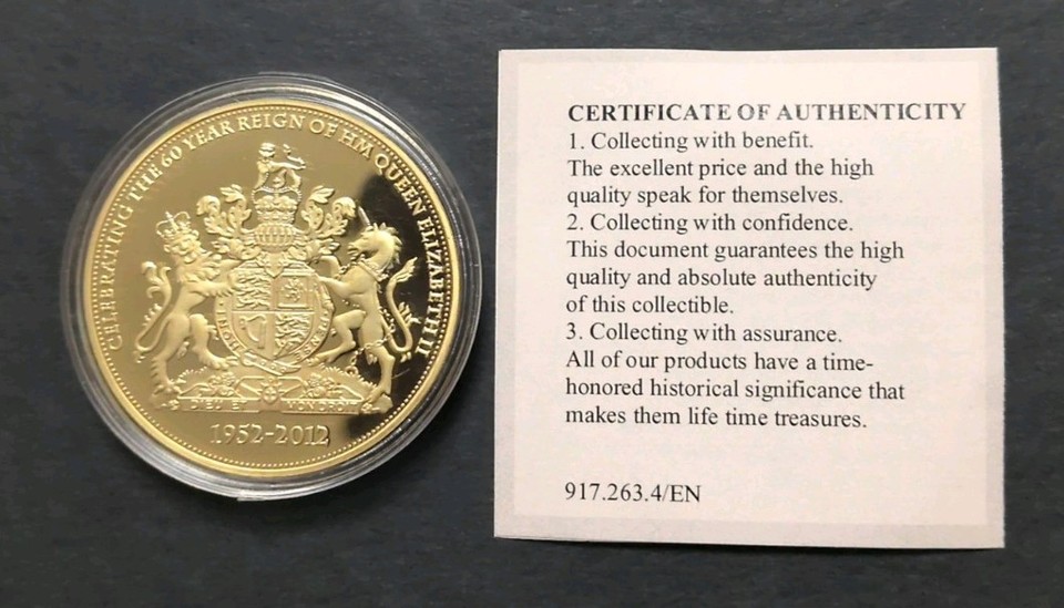 Windsor Mint Diamond Jubilee "Trooping The Colour" Coin 2012 with COA ...