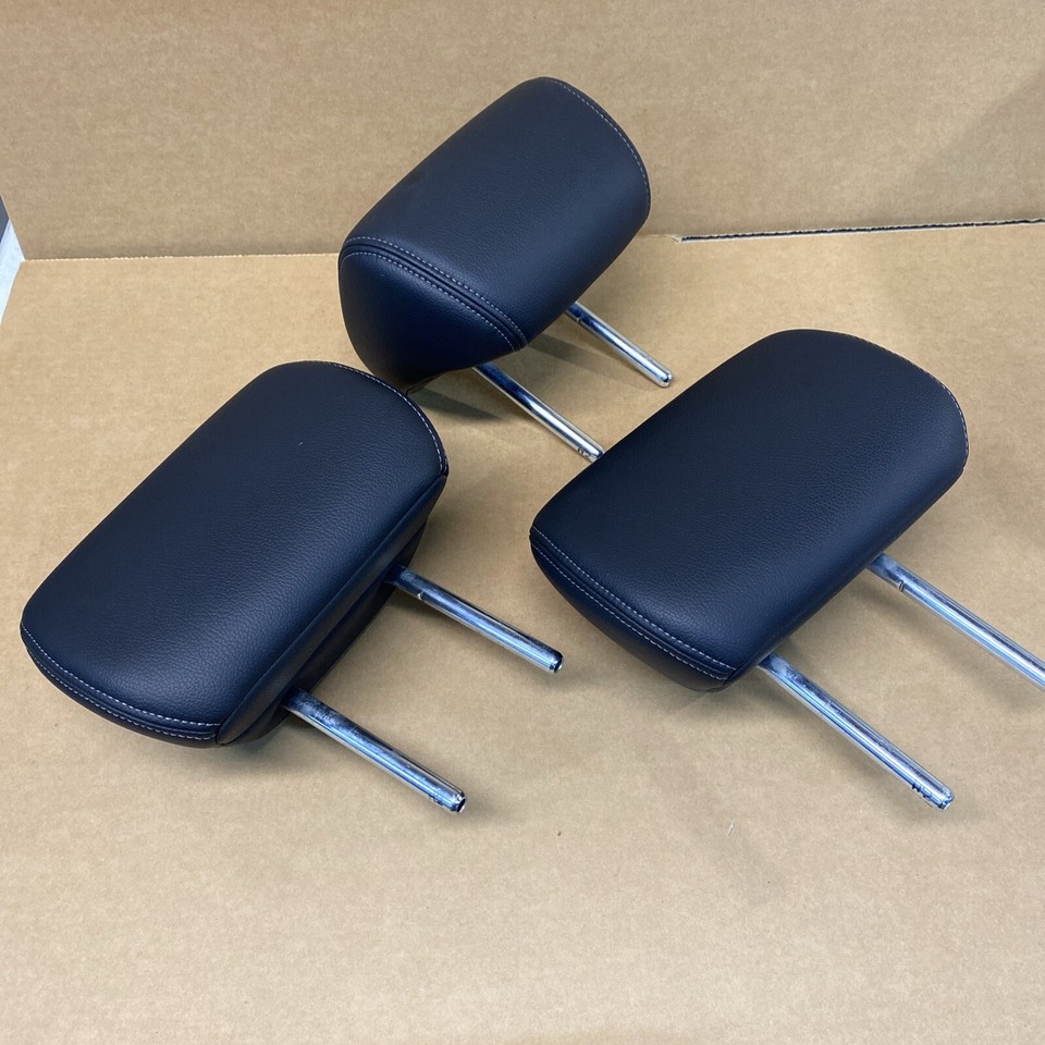 2012-2015 HONDA CIVIC SEDAN REAR 2ND ROW HEADRESTS BLACK LEATHER | eBay