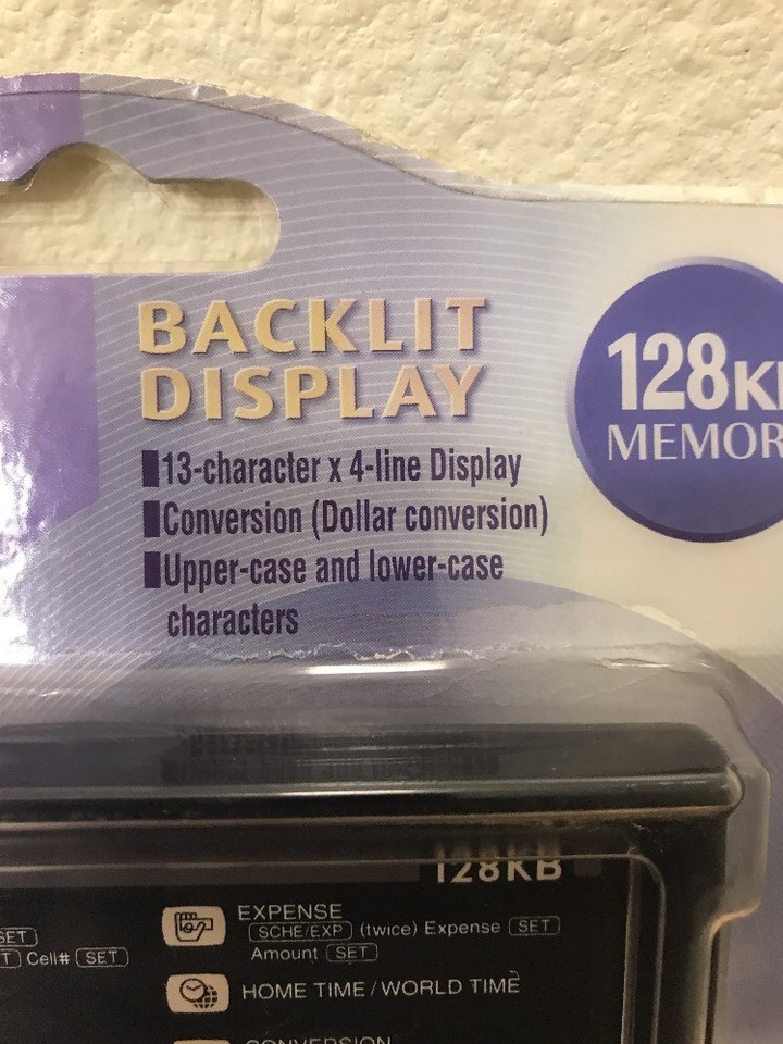 Vintage Casio SF-3905Abu-s Digital 128kb (Memory) Diary Brand New ...