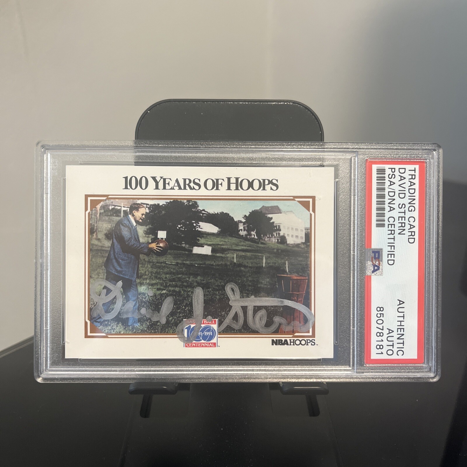 DAVID STERN PSA Authentic Autograph 100 Years of Hoops Naismith ...