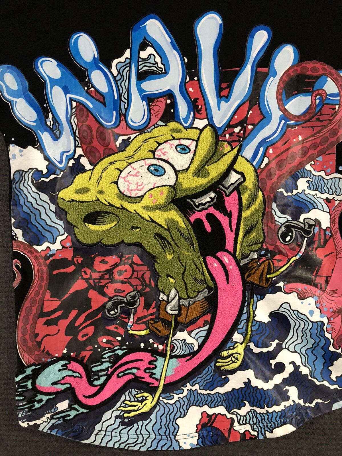 Spongebob SquarePants Wavy Wired Trippy 3d T Shirt Sm… - Gem