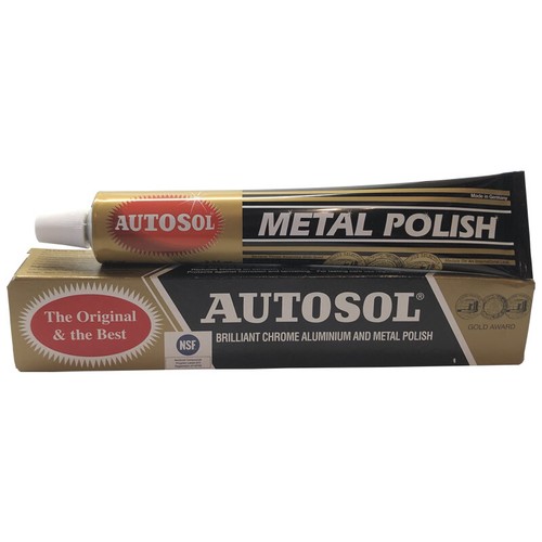 Autosol Chrome Metal Aluminium Cleaner & Polish - 75ml Tube - Free ...