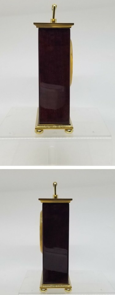 Howard Miller Rosewood Desktop Carriage Clock Quartz 613-528 Tabletop ...