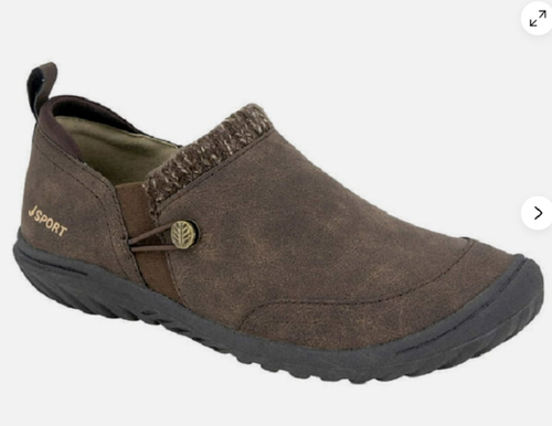 JSPORT LADIES ALICE FUR WINTER SLIP ON SHOE, DARK BROWN, 10 | eBay