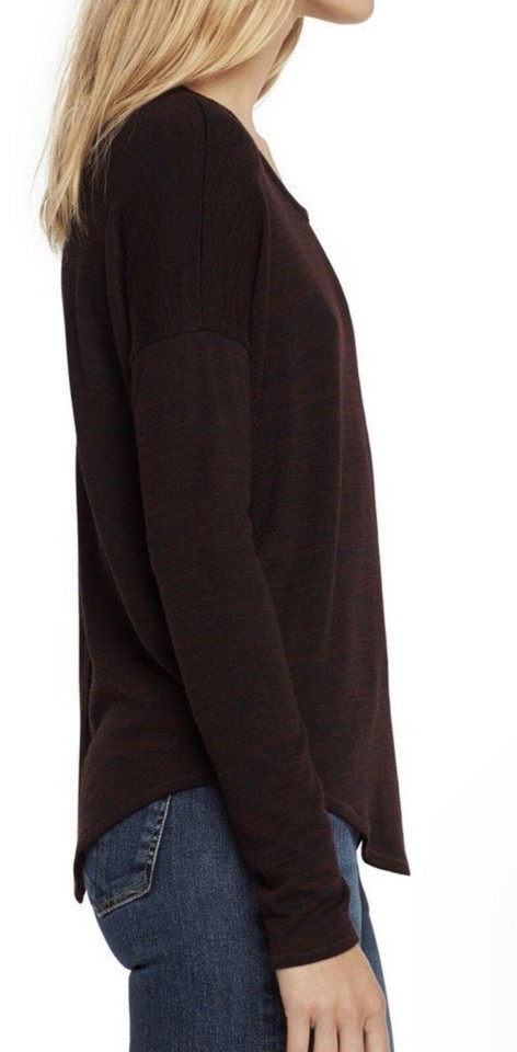 Rag & Bone Jean The Knit Vee hudson Relaxed Fit Berry Port Heathered ...