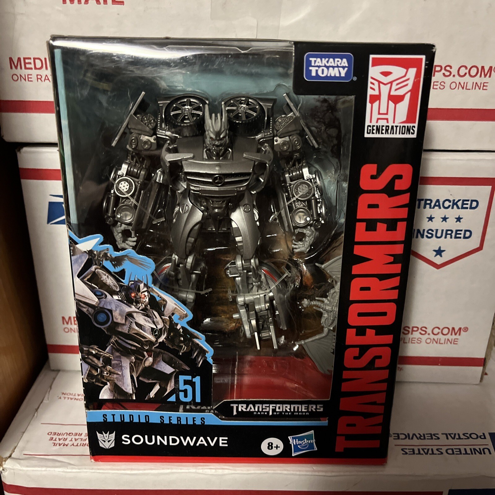 TRANSFORMERS SOUNDWAVE FIGURE STUDIO SERIES DOTM DELUXE CLASS MISP 2019 ...