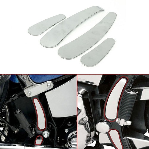 2008-2017 HARLEY FLSTF FAT BOY : Chrome Frame Covers/Inserts Set (4pc ...