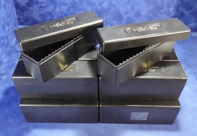 LIGHTLY USED PCGS PSA GRADED COIN STORAGE CASES BLACK LOT OF 10 *358713 ...