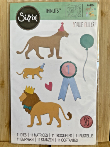 Sizzix Thinlits Party Cats 11pc set #663364 Retail $14.99 by Sophie Guilar | eBay