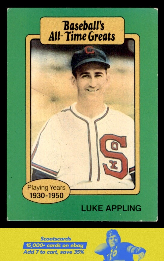 1987 Hygrade All-Time Greats Luke Appling #NNO Chicago White Sox | eBay
