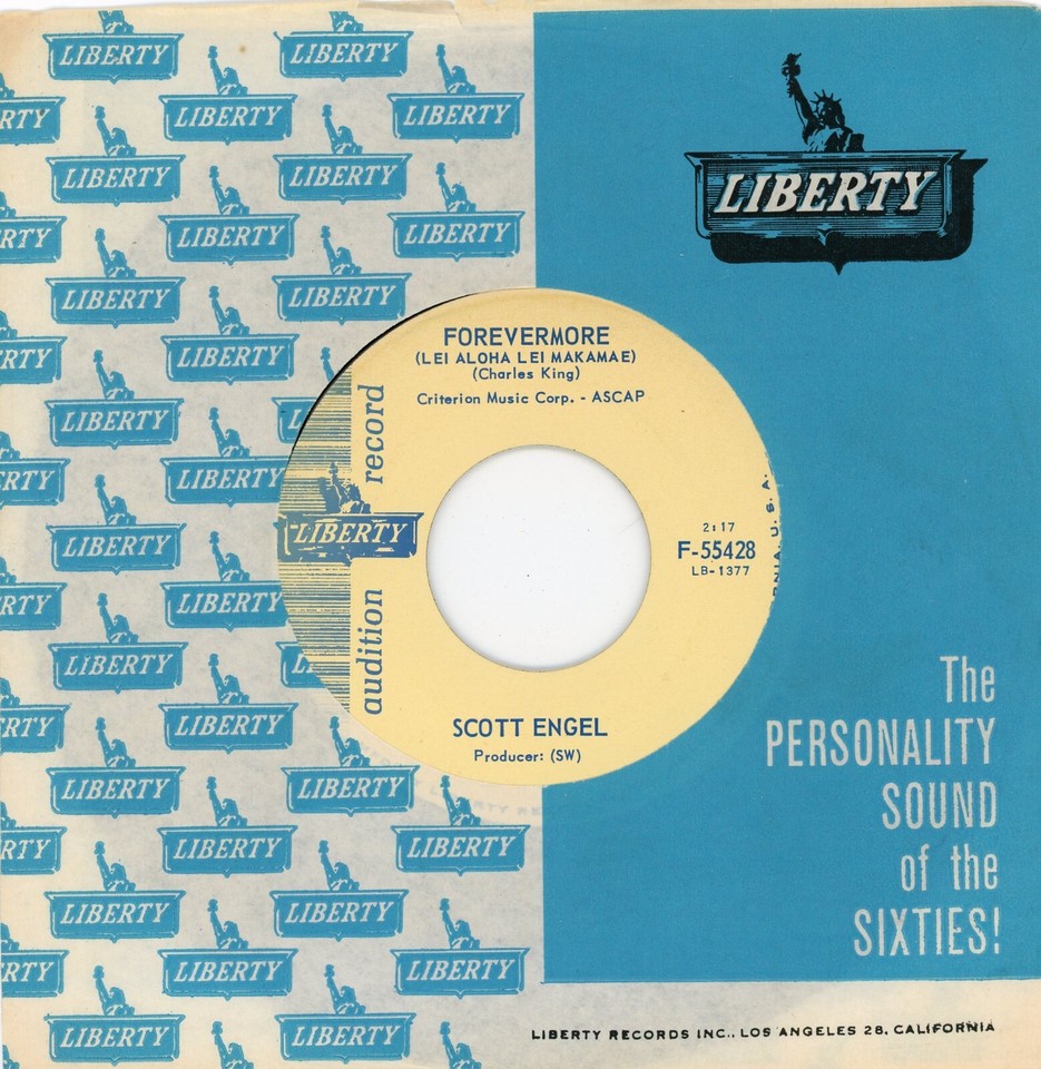 SCOTT ENGEL - Anything Will Do - Liberty - Teen Pop Rock Promo 45 ...