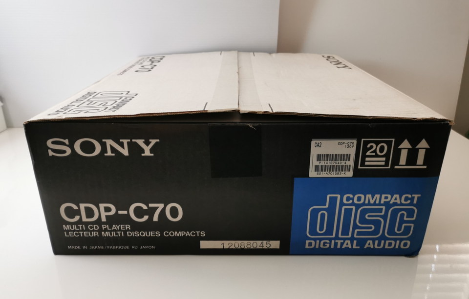 Vintage Sony CDP-C70 Multi CD Player Made In Japan 1988 New Open Box | eBay
