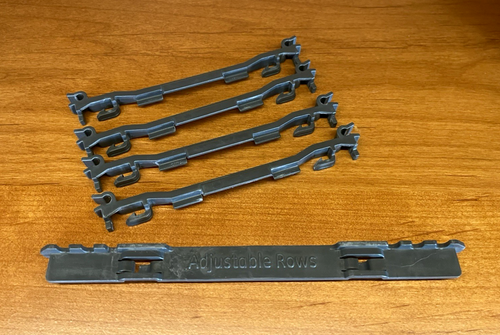 GE Dishwasher Lower Rack Folding Tine Clips (4) And Indexer (1) | eBay