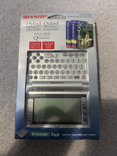 SHARP PW-E500A Oxford Electronic Dictionary, Thesaurus, Spell Checker ...