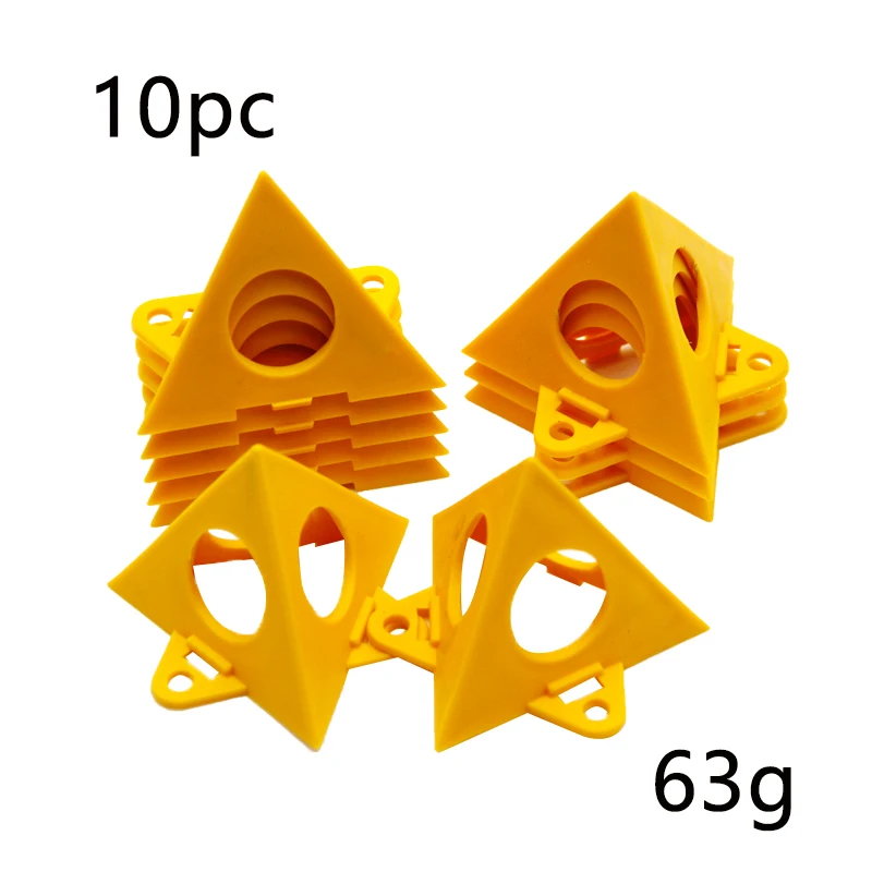 10Pc Pyramid Shaped Tripod Triangular Bracket Woodworking Paint Bracket ...