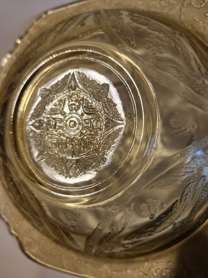 (JT) Mixed Lot 7 Pieces Depression Glass Pink & Yellow Candy Dish ...