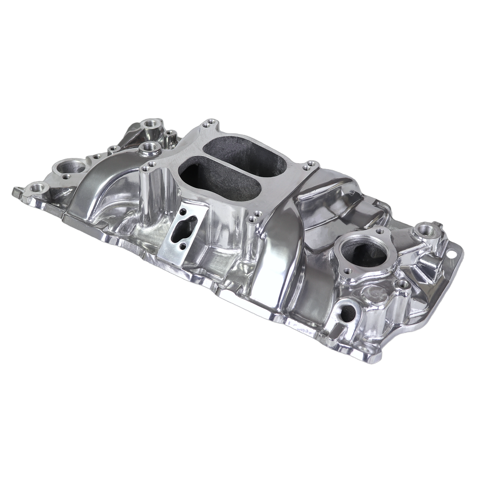 SBC Spread Bore Intake Manifold For Small Block Chevy 55-95 262-400 V8 ...