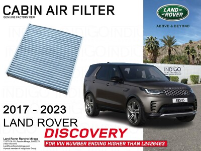 2017-2023 LAND ROVER DISCOVERY Genuine Land Rover Cabin Filter DIS ...