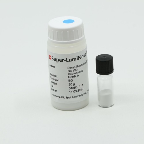 SuperLuminova BGW9 Grade A, 1 Gram / lume watch Luminous powder blue ...