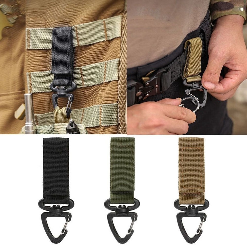 Nylon Ribbon Keychain Triangle Waist Fastener Hook Buckle Outdoor ...