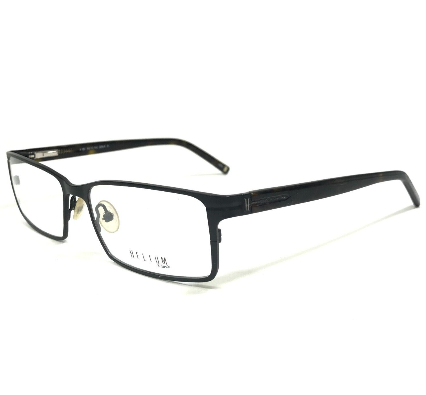 Helium Eyeglasses Frames 4186 MBLK Matte Black Tortoise Rectangular 56 ...