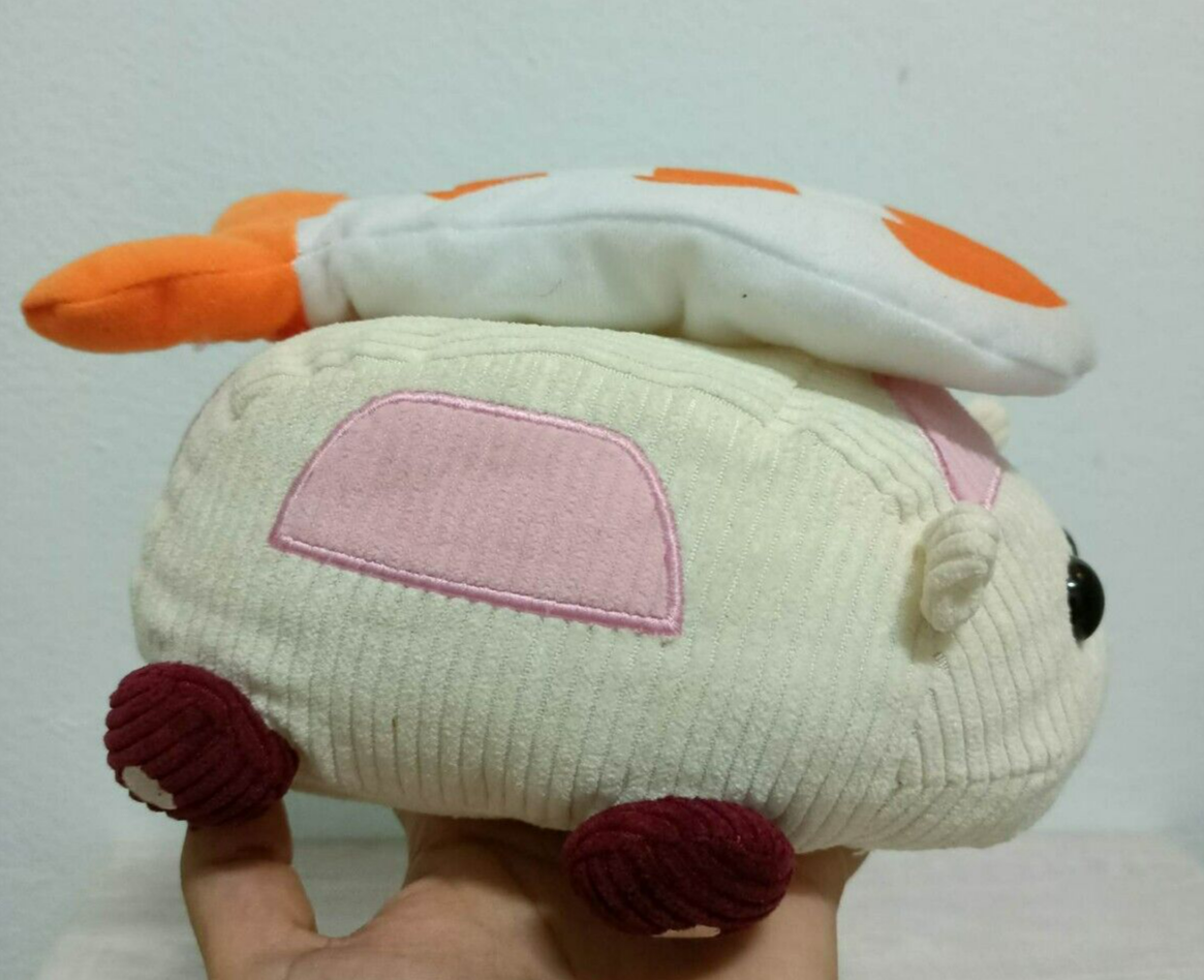 PUI PUI Molcar Sushi Molcar Shrimp Plush Corduroy MB 7" Plush Toy Doll ...