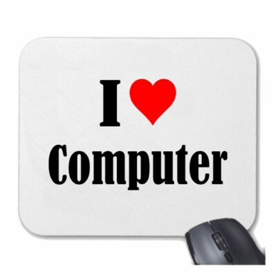 MOUSEPAD Mauspad I Love Computer Ich Liebe Computer | eBay.de