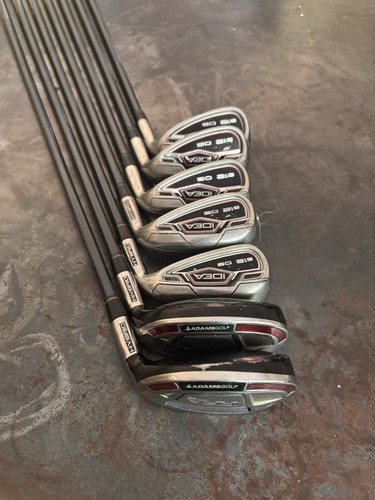 Adams Golf Idea A12 OS A12OS Iron Set 5-9, G, P Right Handed Pro Launch ...