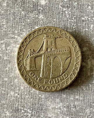 Rare Menai Bridge £1 One Pound Coin 2005 - Circulated | eBay