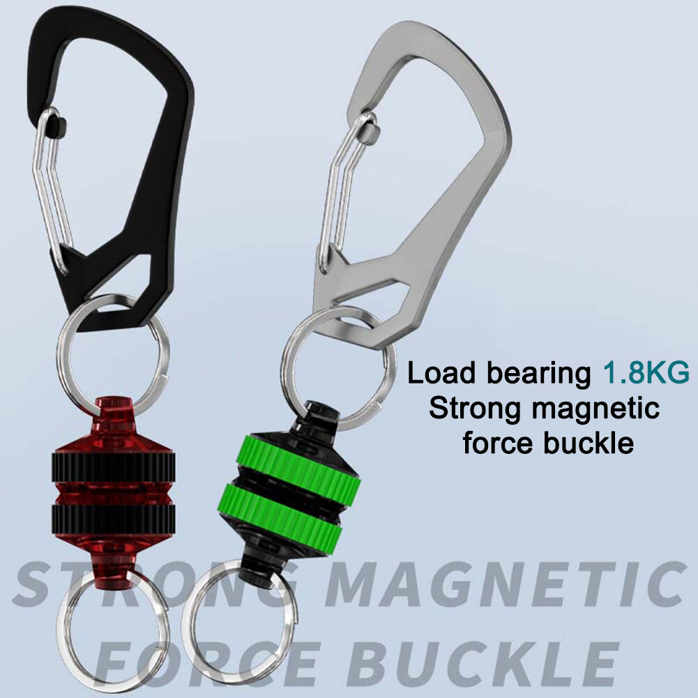 Magnetic Net Keeper with Carabiner Clip Magnet Buckle Strong Fishing ...