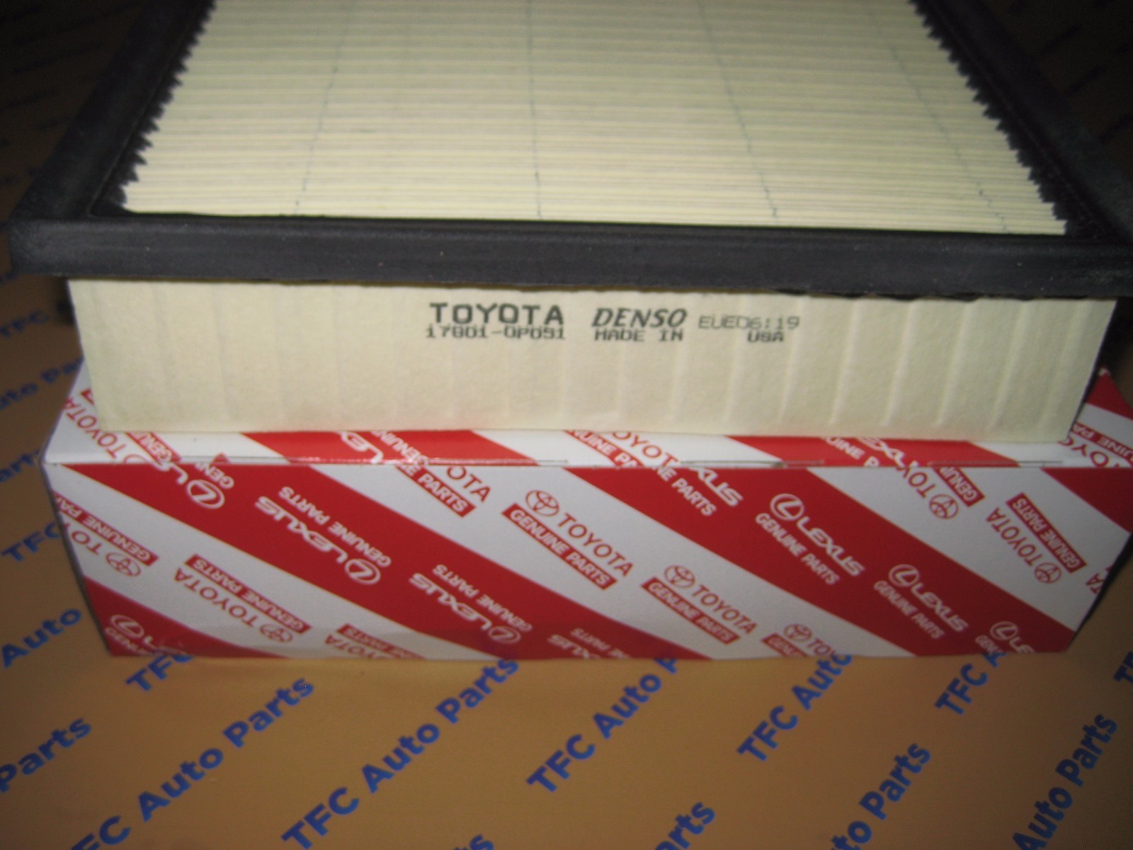 TOYOTA 17801-0P051 - Air filter cross reference