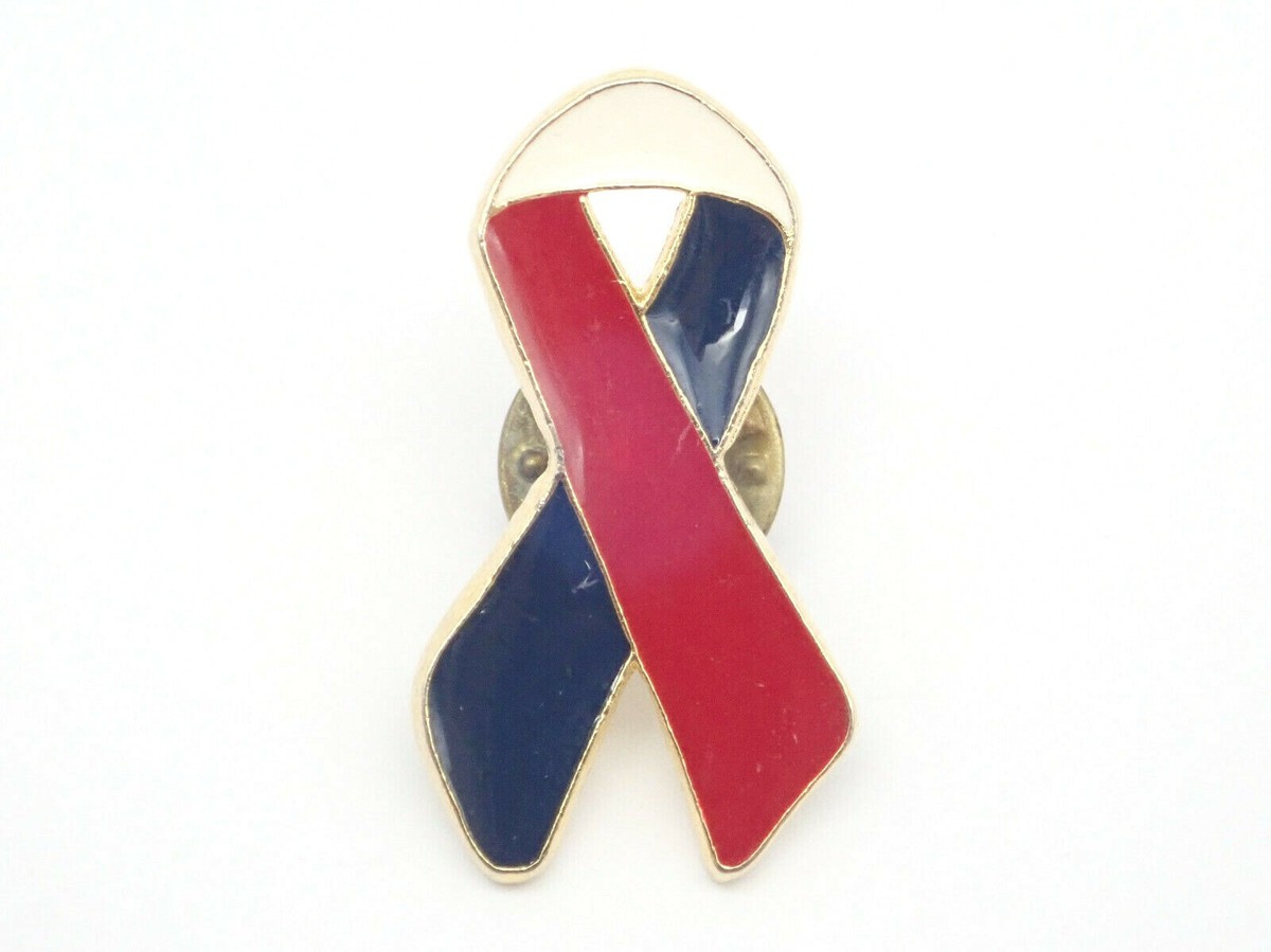 Red White Blue Ribbon Pin