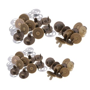 Set of 20 No Sew Magnetic Snap Magnet Fastener for Handbag Clothing ...