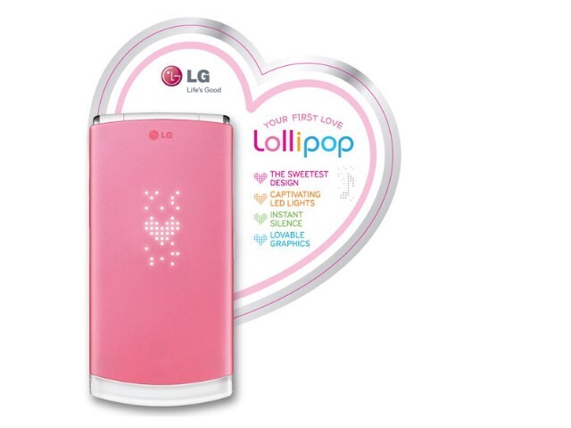 LG Lollipop GD580 Pink 3MP FM Radio LED Lighting GSM 3G Flip Mobile ...