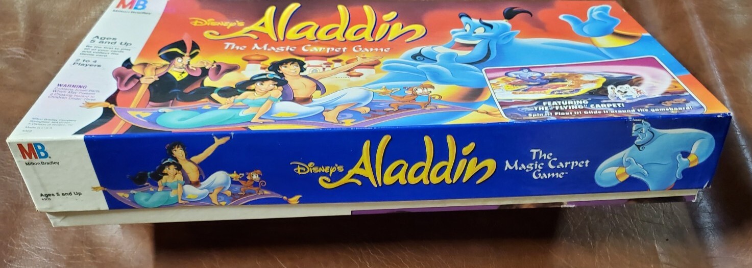 Vintage Milton Bradley Disney's Aladdin the Magic Carpet Game #4303 ...
