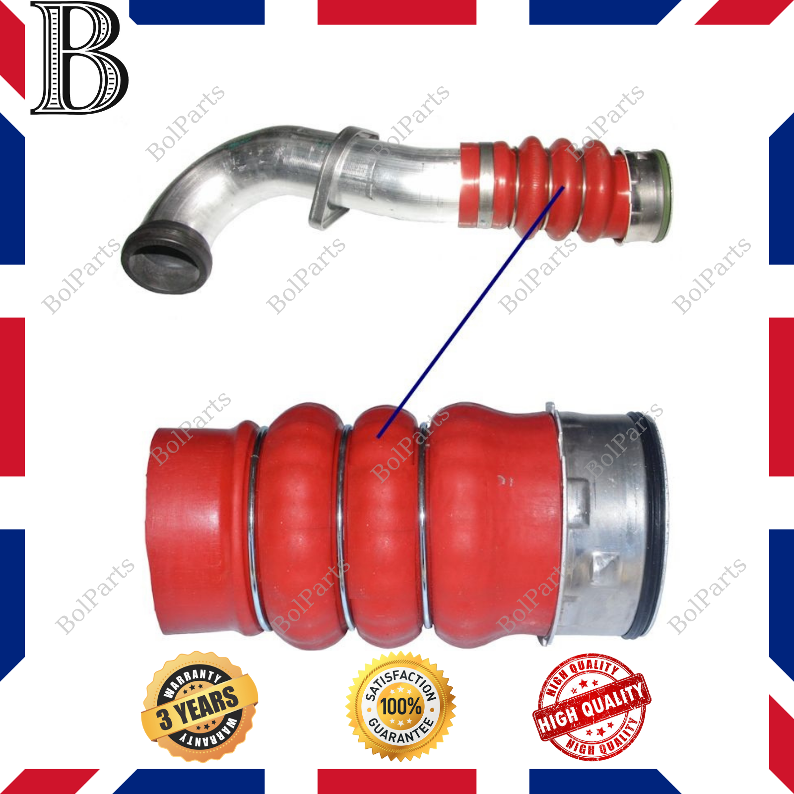 Turbo Charger Intake Hose fits BMW E90 E91 E92 E93 325 330 D 330 XD ...