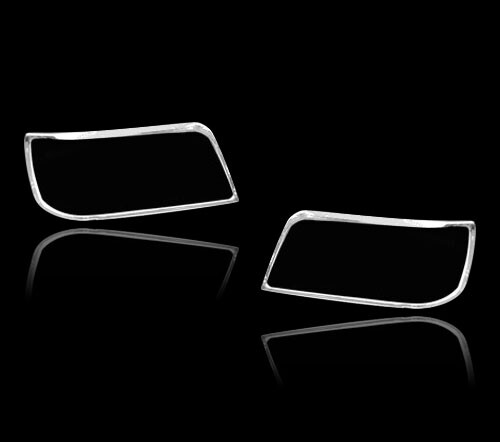 Chrome Headlights Trim Bezel Cover Surround Rim For Mercedes Benz E ...