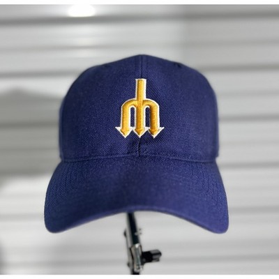 Vintage Seattle Mariners Trident Hat 7 3/4 Cooperstown Collection Navy ...