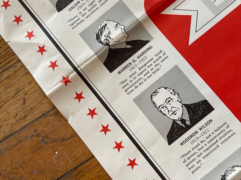 Vintage 1964 Weekly Reader President Election Congress Electoral Wall ...