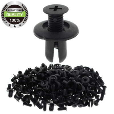 100PCS Bumper Retainers FOR HYUNDAI & KIA Fender Liner Clip Hood Rivets ...
