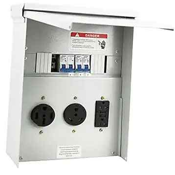 Temporary Power Outlet Panel, with 20, 30, 50 Amp Receptacle Installed ...