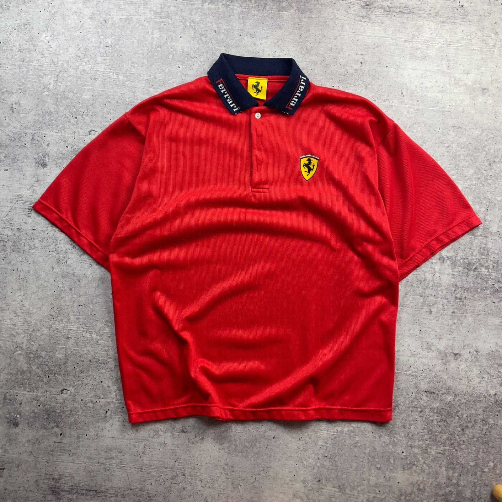 Vintage ferrari polo shirt red 00s ≈XL | eBay