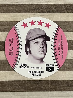 1976 MSA Isaly’s Sweet William Baseball Disc Greg Luzinski | eBay