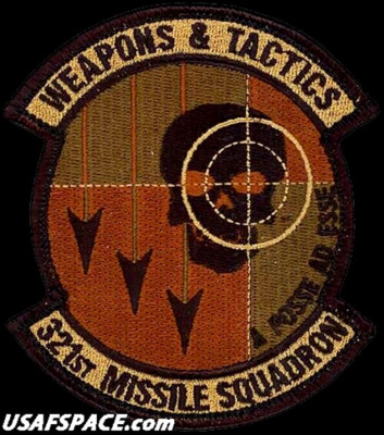 USAF 321ST MISSILE SQ -WEAPONS & TACTICS- Minuteman III - ORIGINAL OCP ...