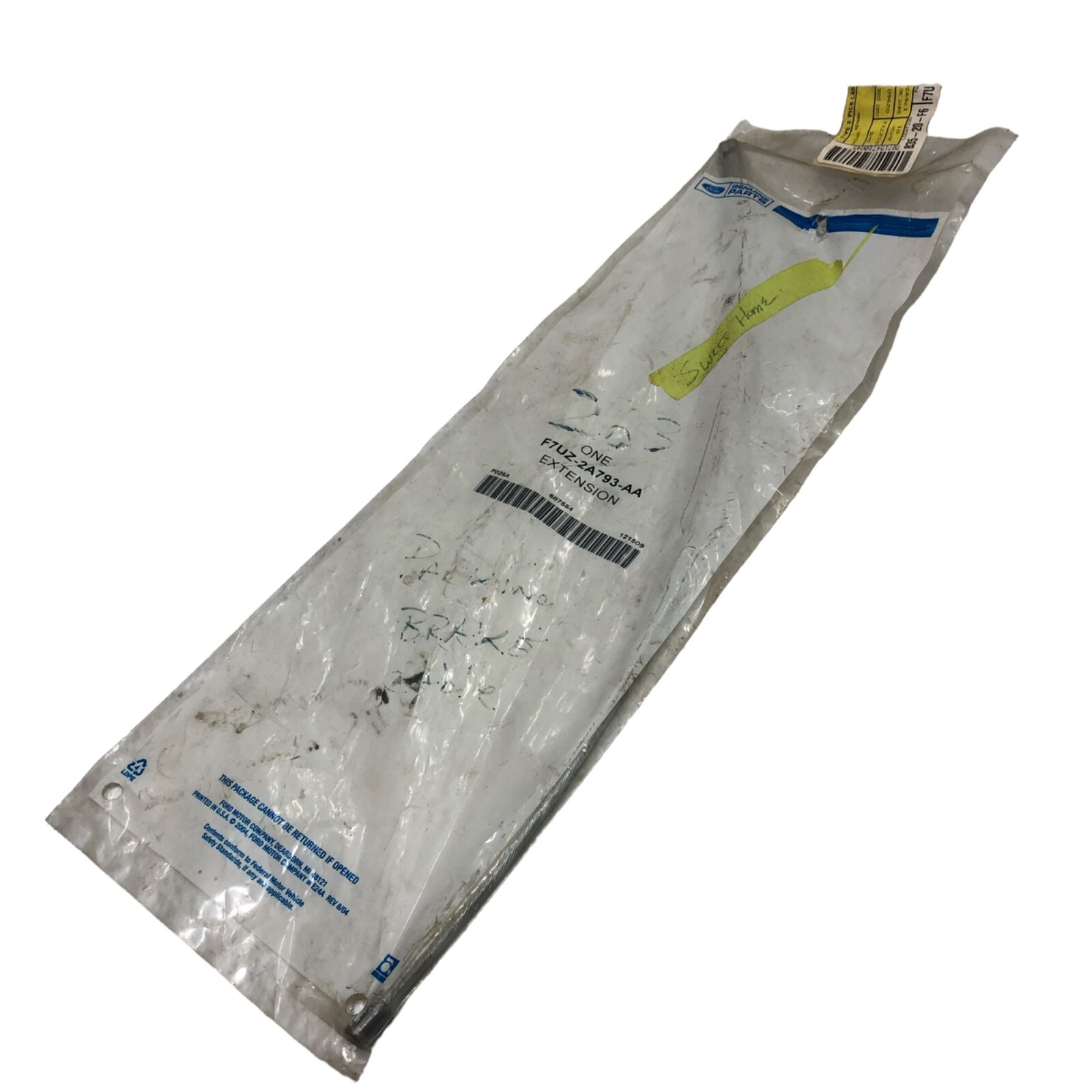 Ford F7UZ-2A793-AA Parking Brake Cable Extension For Select E150 E250 ...