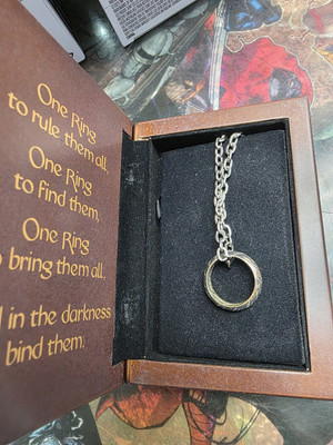 The Noble Collection, Lord of the Rings, The One Ring, Sterling Silver ...